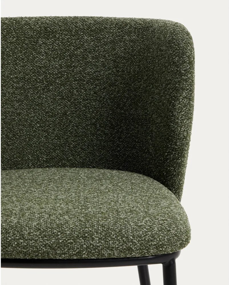Zelené čalouněné jídelní křeslo Ciselia – Kave Home