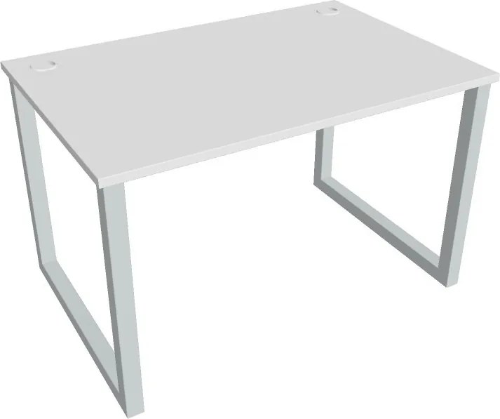Kancelářský pracovní stůl Hobis USO 1200, bílá RAL 9016, deskabuk