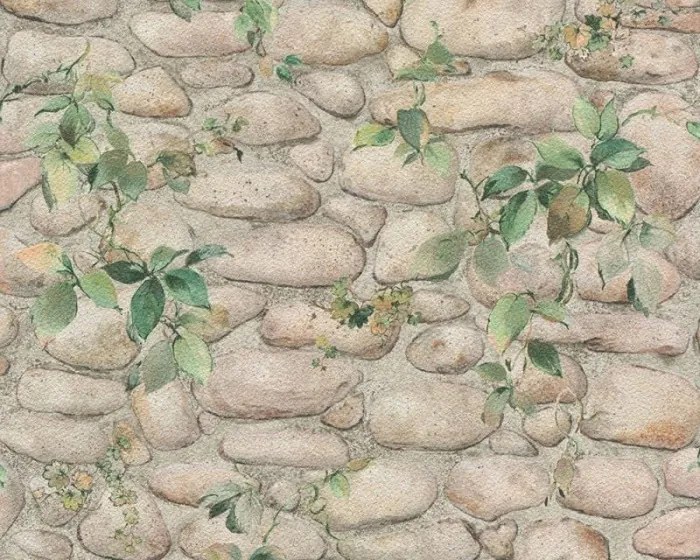 8344-16 levné tapety na zeď Dekora Natur 6 | 0,53 x 10,05 m | béžová, šedá, zelená
