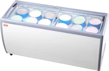 567 L Komerční zmrzlinová vitrína Gelato Dipping Mraznička