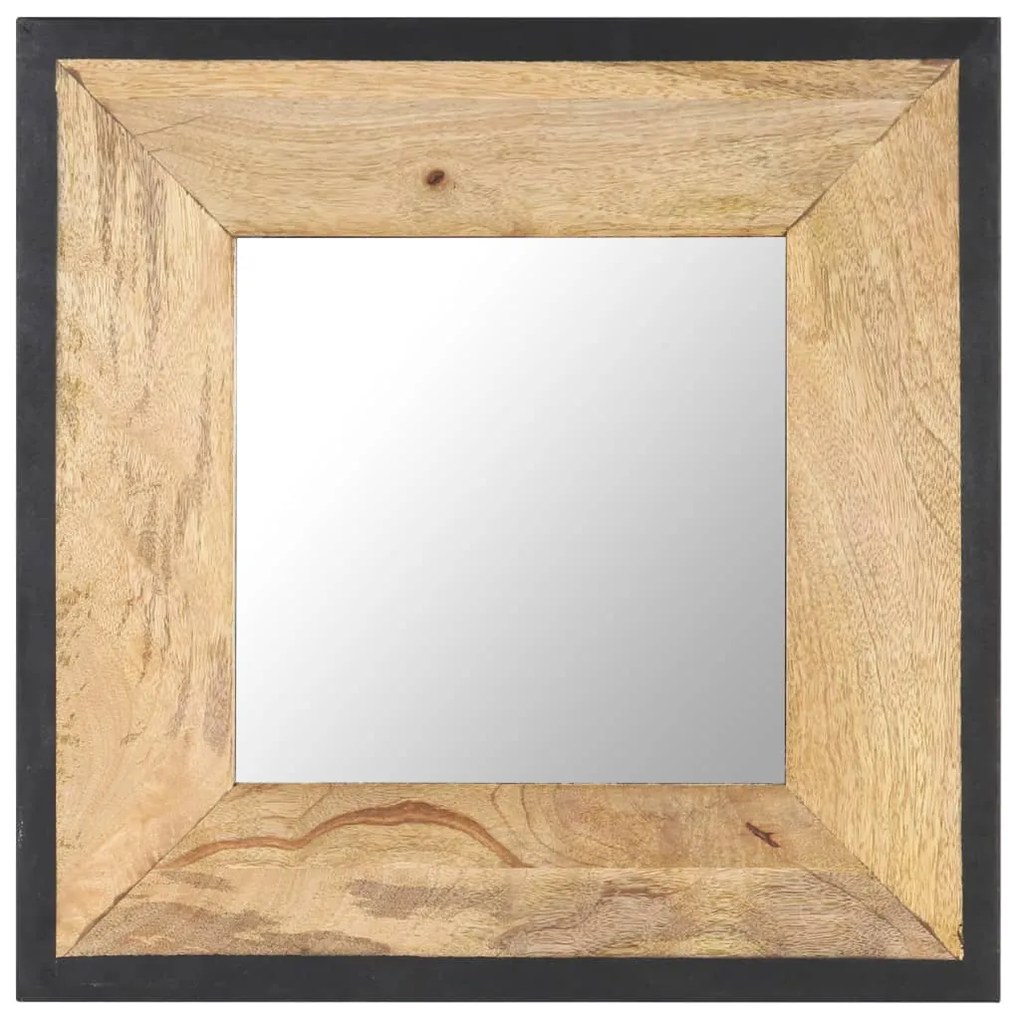 Zrcadlo 50 x 50 cm masivní mangovníkové dřevo 321629