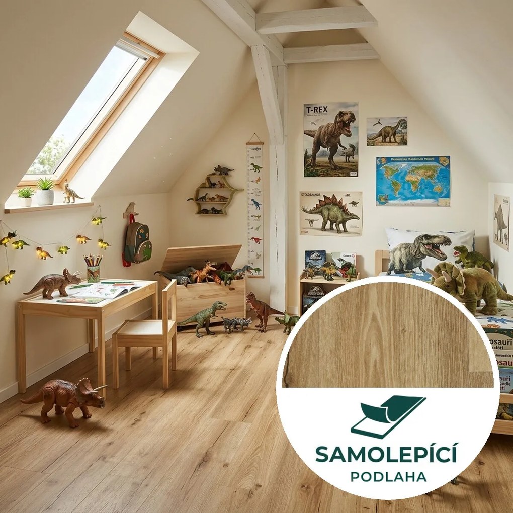 Egibi, Vinylová podlaha samolepící Canadian Design Canmore Peel & Stick, 914,4 x 152,4 mm