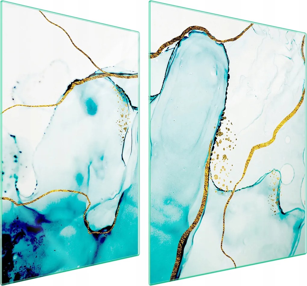 Skleněná ochranná deska na sporák 70x52 Mramor Tvrzené sklo 7v1