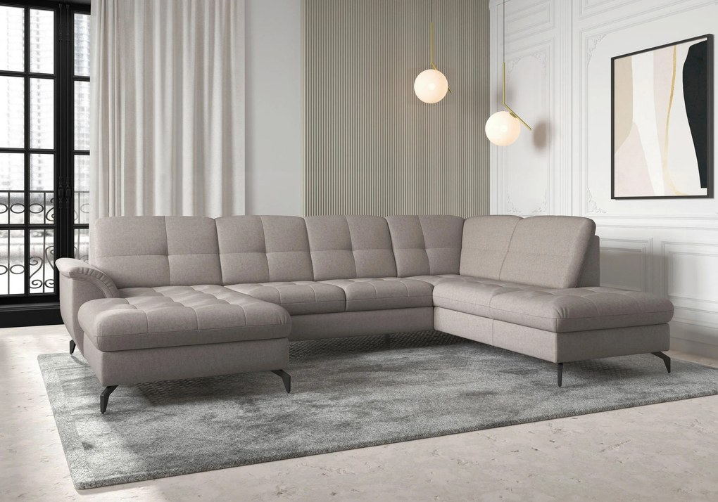 XXXLutz SEDACÍ SOUPRAVA, textil, šedohnědá Sit & More - Sedací soupravy - 00014401333F