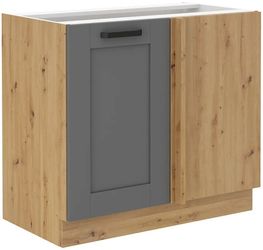 Kuchyňská skříňka LUNA 105 ND 1F BB korpus: dub artisan, barva dvířek: šedá DUST