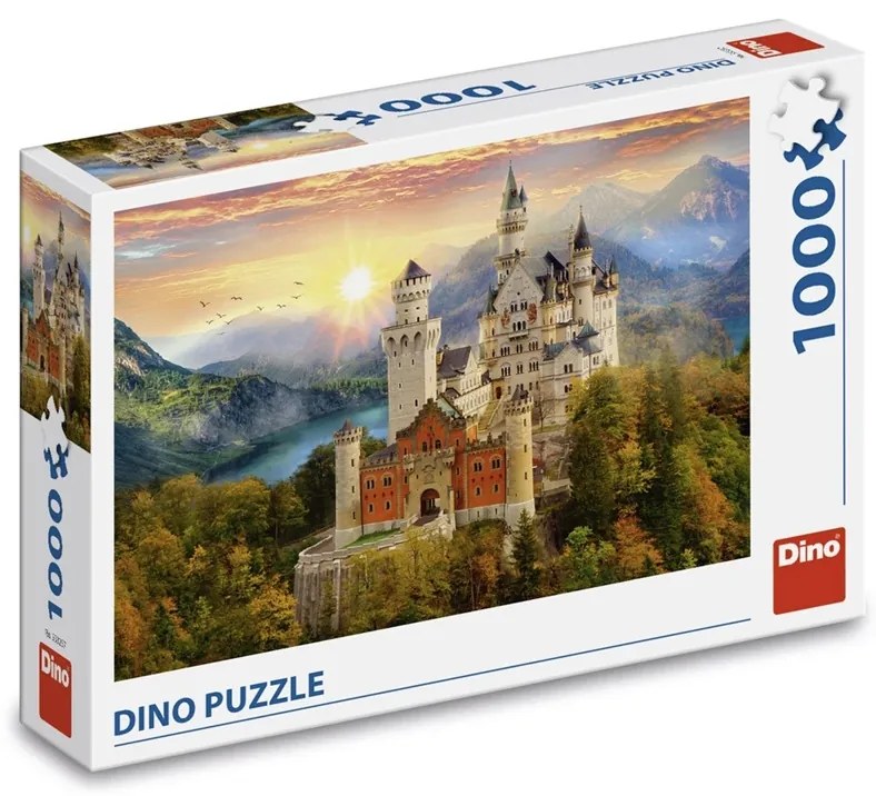Dino Puzzle Malovaný Neuswanstein 1000 dílků
