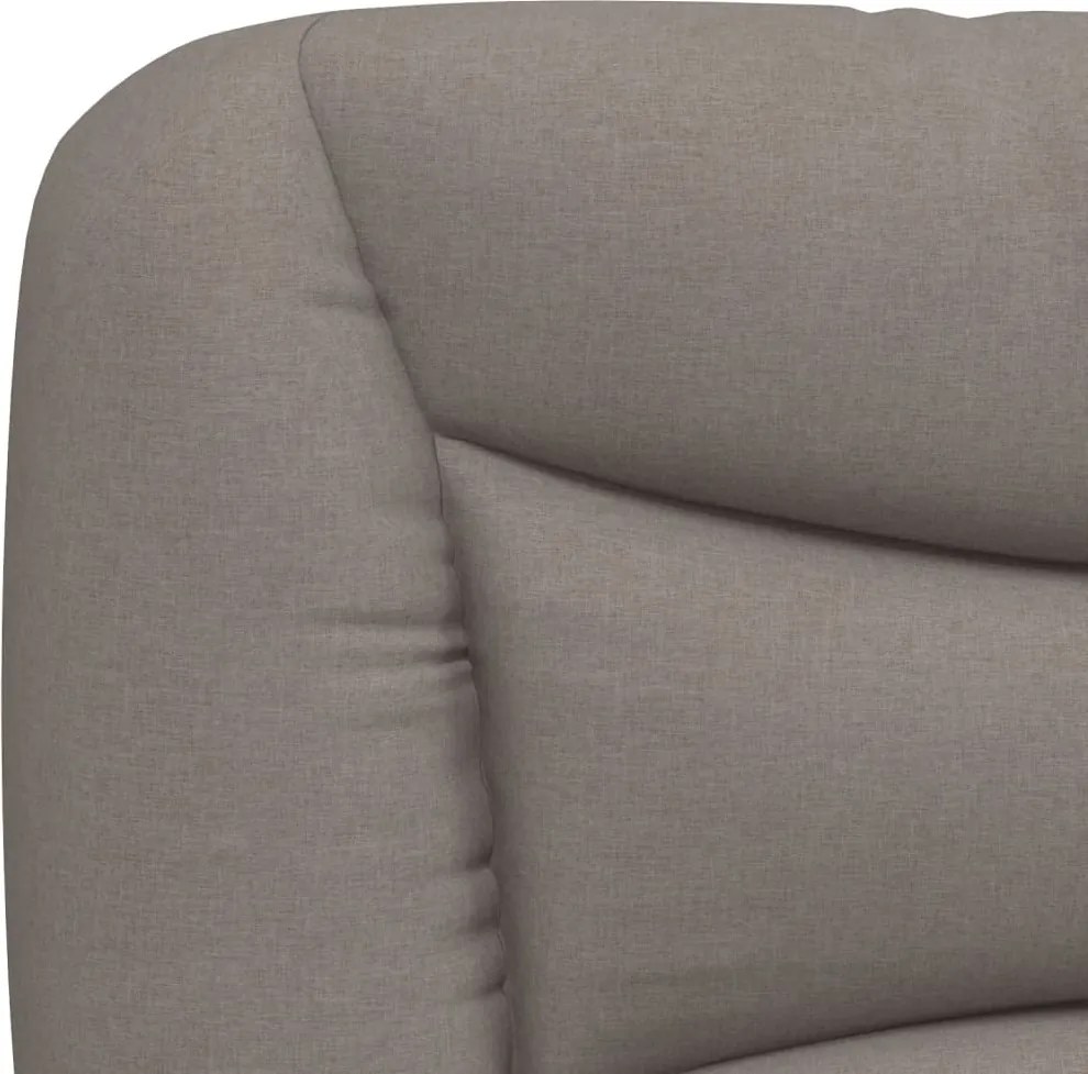 Postel s matrací Hvar taupe 100 x 200 cm textil 3208517