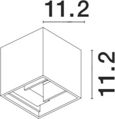 NV 847408 Venkovní nástěnné svítidlo COMO černý hliník LED 2x3W 3000K 220-240V nastavitelný úhel 0-90st. IP54 - NOVA LUCE