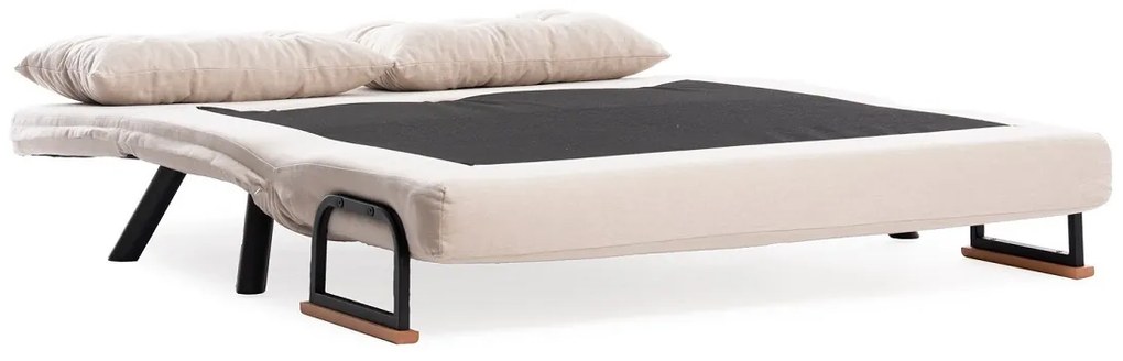 Designová rozkládací sedačka Hilarius III 133 cm krémová
