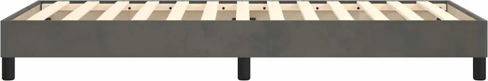 Rám postele s boxspringem tmavě šedá 90 x 190 cm samet 3120743