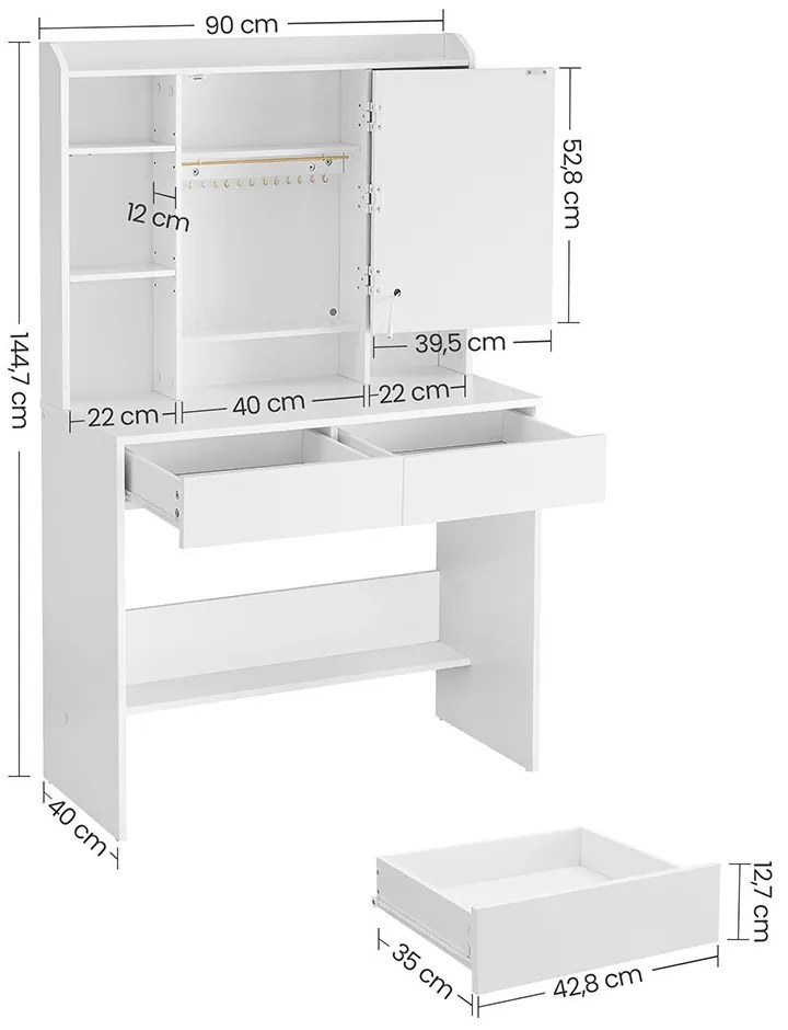 Toaletní stolek Paris
