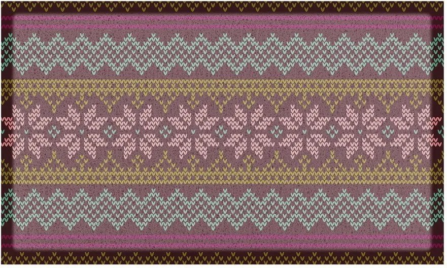 Rohožka z recyklovaného plastu 40x70 cm Fair Isle – Artsy Doormats