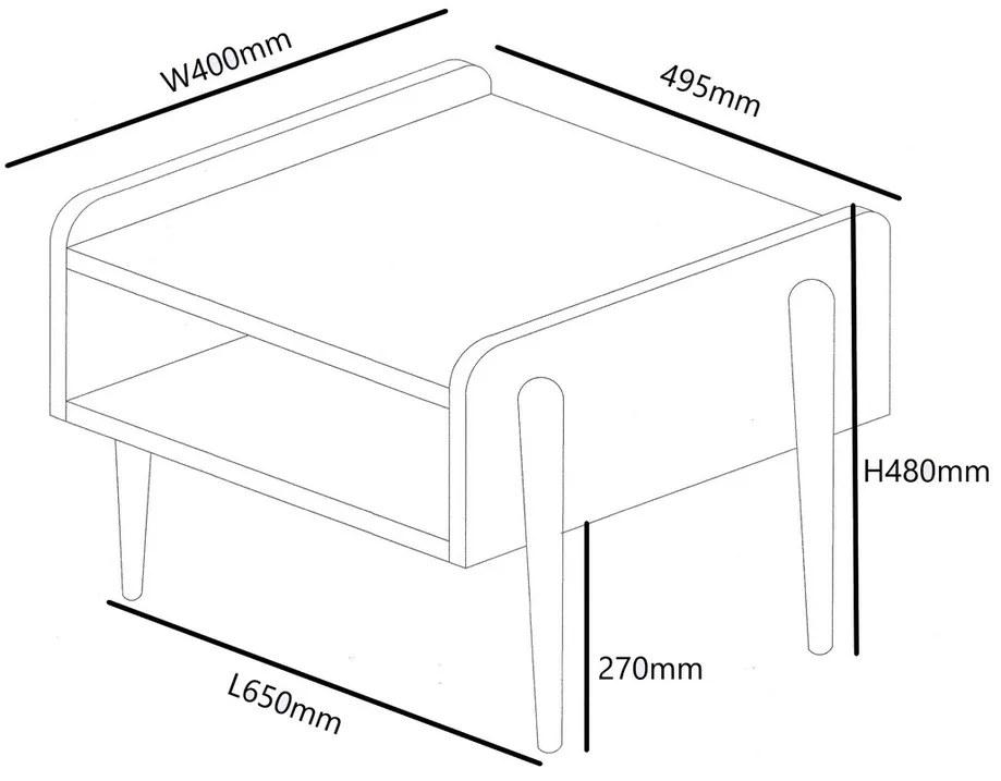 Casarredo Noční stolek BARNY