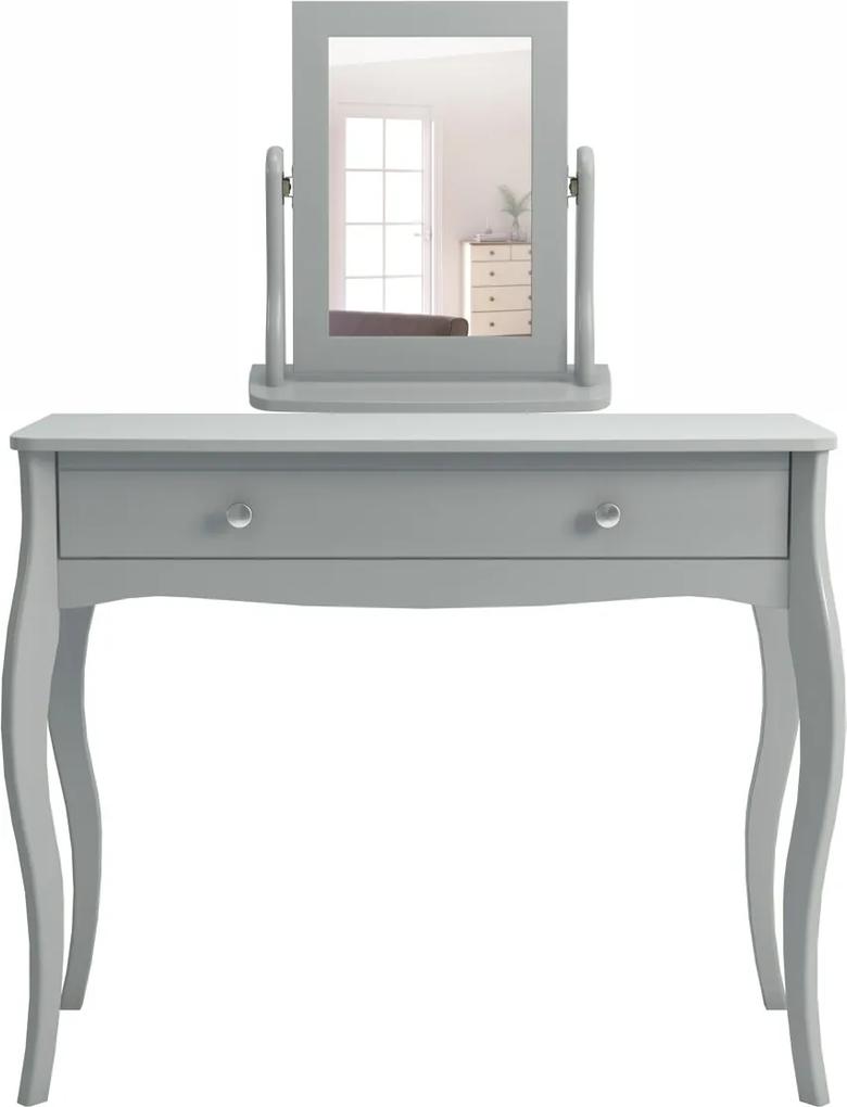Toaletní stolek se zrcadlem Baroko - tmavě šedá