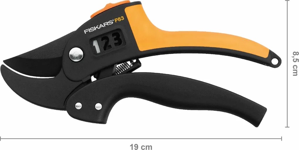 Nůžky FISKARS POWERSTEP P83 ruční s převodem 1000575