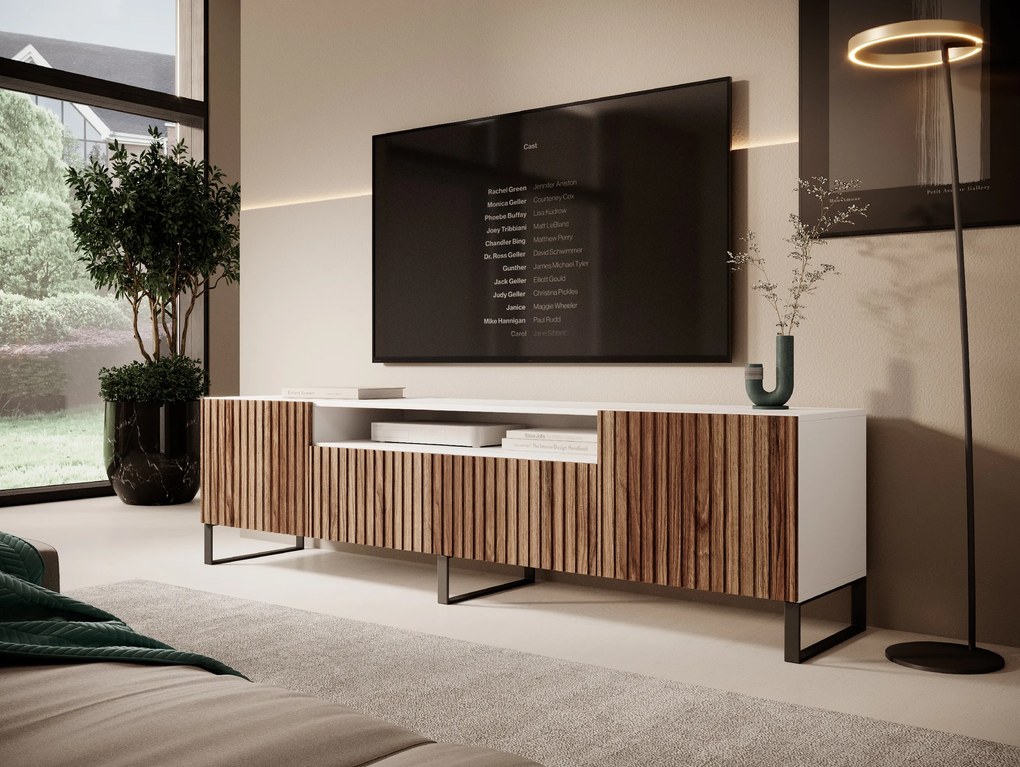 ADRK Furniture Šatní skříň RTV Miro na stojan RTV-MIRS-WK