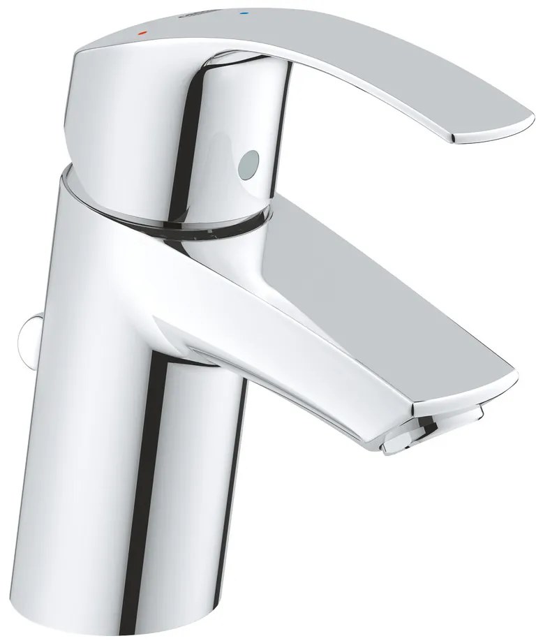 Grohe Eurosmart - Páková umyvadlová baterie, Energy Saving, s odtokovou garniturou, S-Size, chrom 32926002