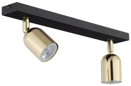 LED Bodové svítidlo TOP 2xGU10/10W/230V černá/zlatá