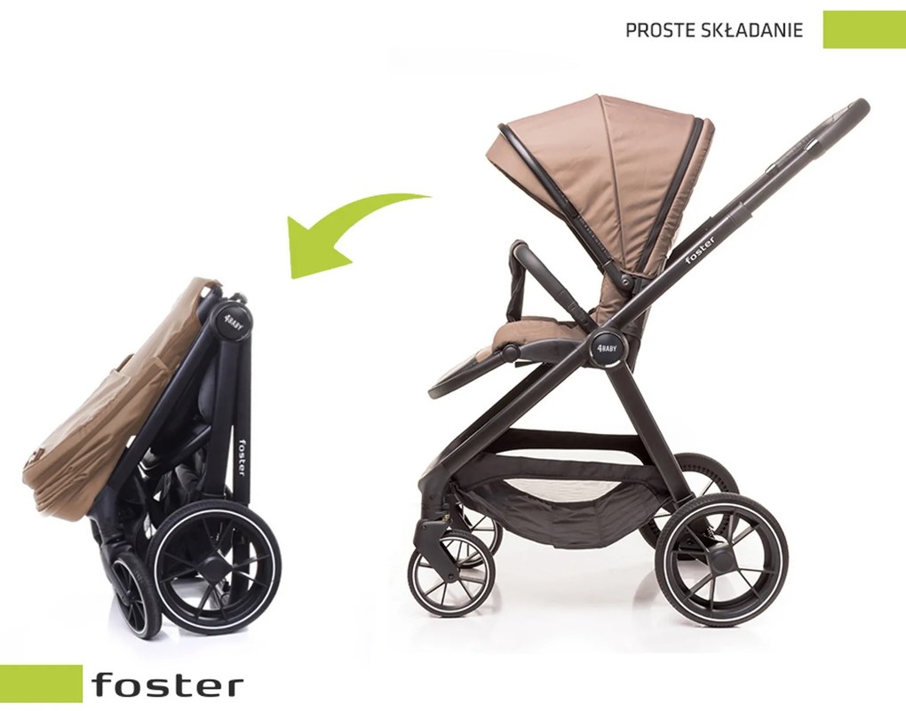 4Baby Kočárek FOSTER mokka