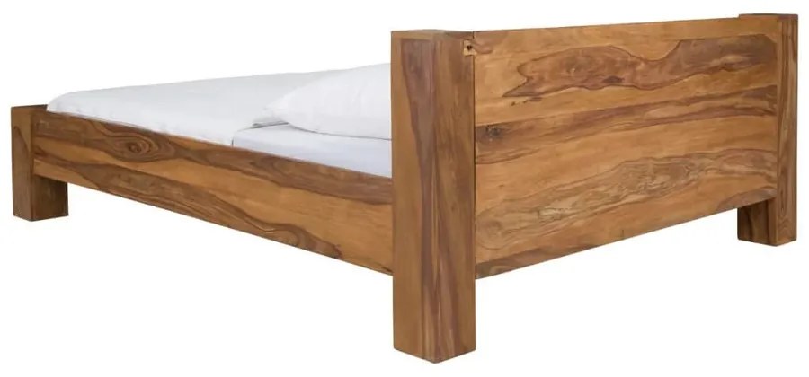 Massive home | Masivní dřevěná postel Stella 180x200 palisandr VÝPRODEJ