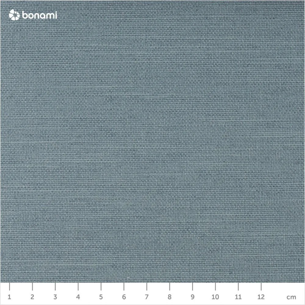 Světle modrá čalouněná dvoulůžková postel s úložným prostorem s roštem 140x200 cm Lotte – Meise Möbel