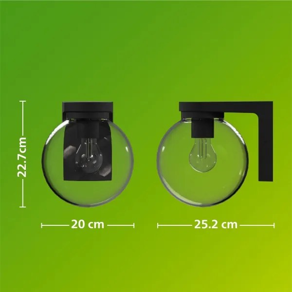 Philips - Venkovní nástěnná lampa ULIO 1xE27/25W/230V IP44