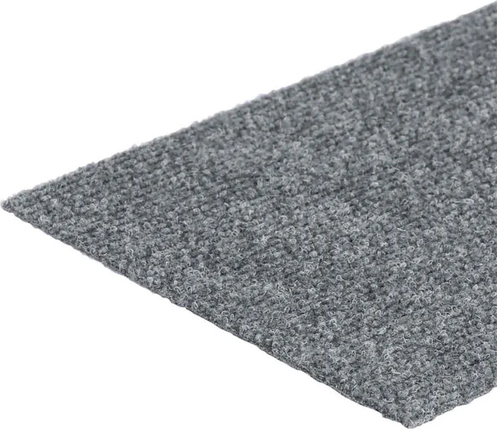 Schodové rohože samolepicí 30 ks 76 x 20 cm světle šedé obdélníkové 3365724