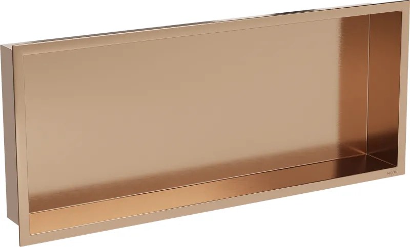 Mexen X-Wall-R nástěnná police s límcem 75 x 30 cm, kartáčovaná měď - 19C0753010