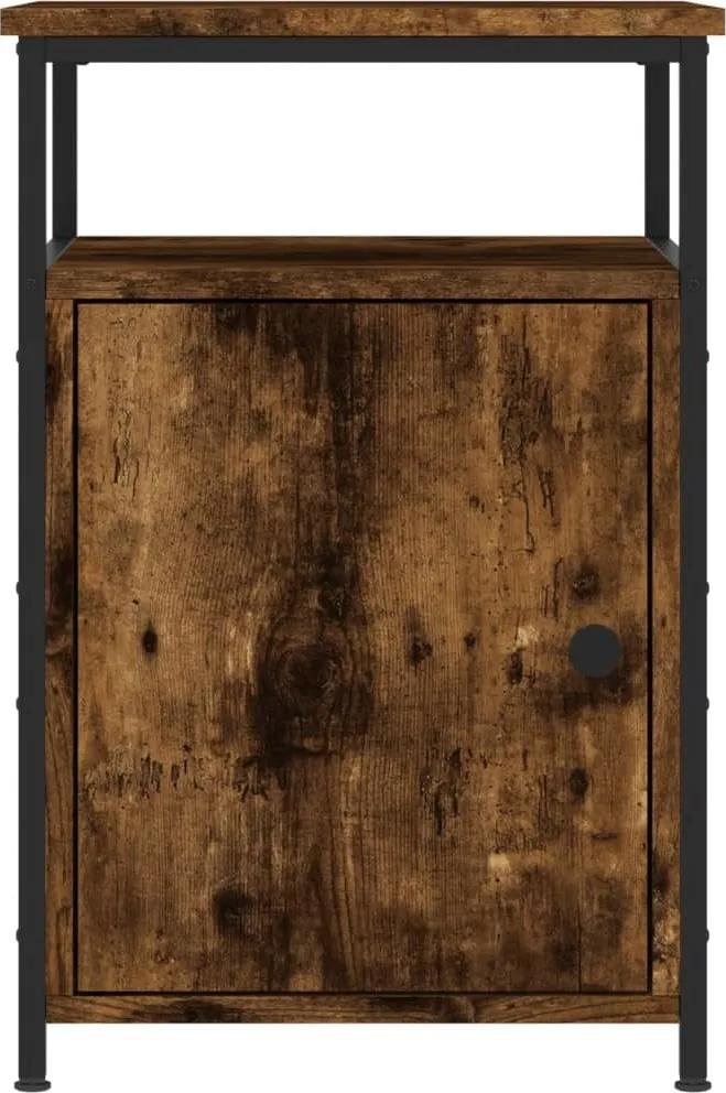 vidaXL Noční stolek 40 x 42 x 60 cm kompozitní dřevo [826037] Barva: hnědý dub