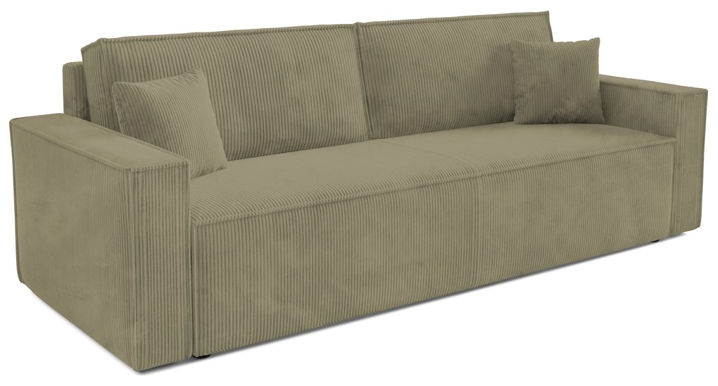 Eka Pohovka BASIC, 240 cm Barva látky: POSO 55 (Světlá šedá)