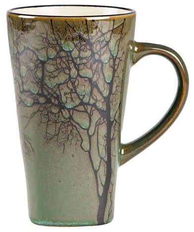 Villa Collection Kameninový hrnek se stromem Hela 0,5l Green