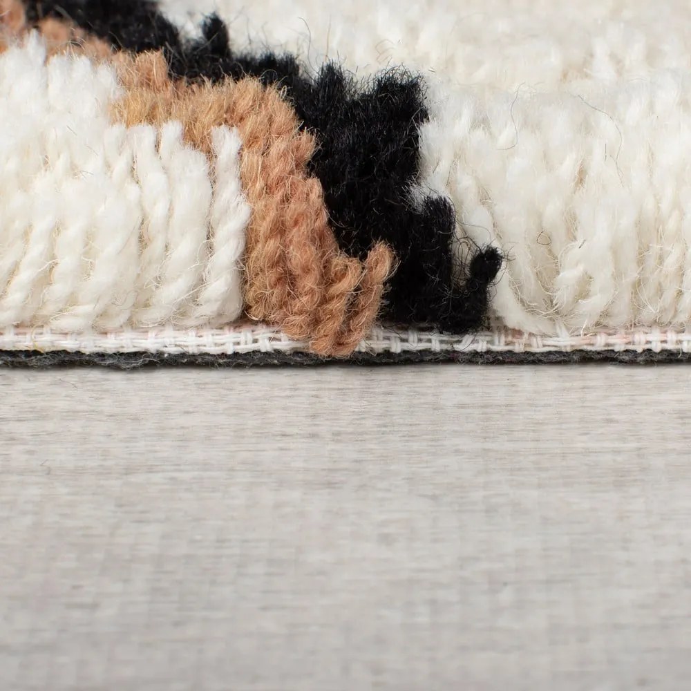 Krémový ručně tkaný vlněný koberec 200x290 cm Moroccan Midar – Flair Rugs