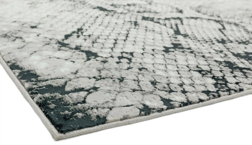 Šedý koberec Ston Snake Rozměry: 80x150 cm