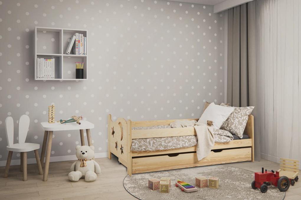 Dětská postel MOON 80 x 160 cm, borovice Rošt: Bez roštu, Matrace: Bez matrace