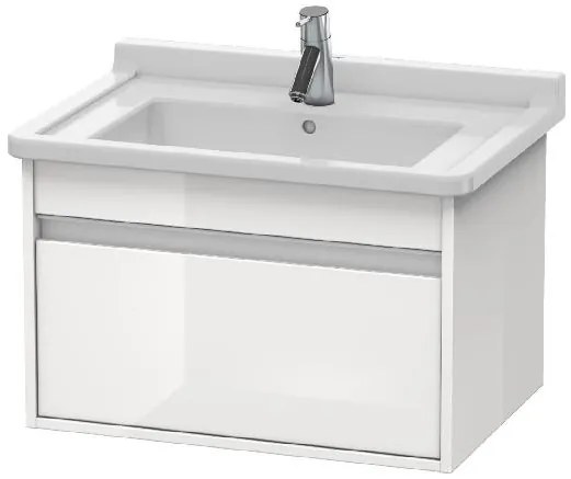 Duravit Ketho - Umyvadlová skříňka 41x65x46 cm, 1 zásuvka, lesklá bílá KT666302222
