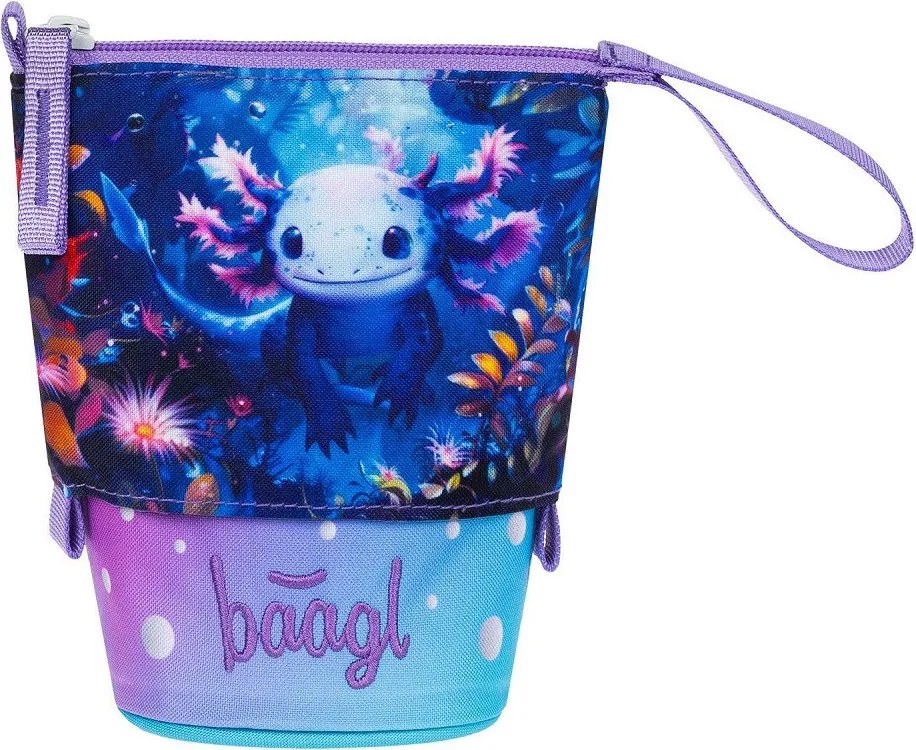 BAAGL - školní penál pastelkovník Axolotl