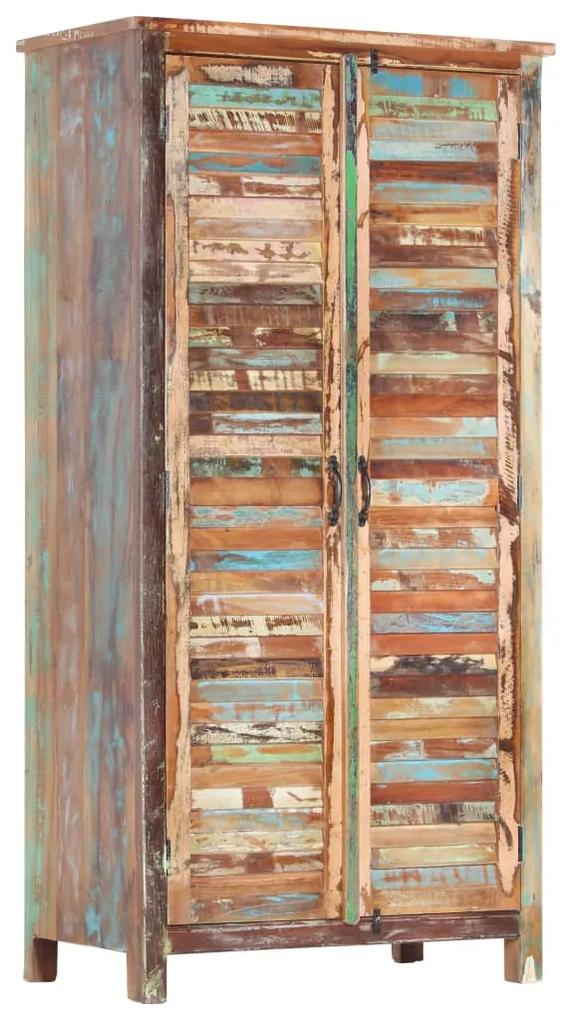 287480 vidaXL Šatní skříň 90 x 50 x 180 cm masivní recyklované dřevo