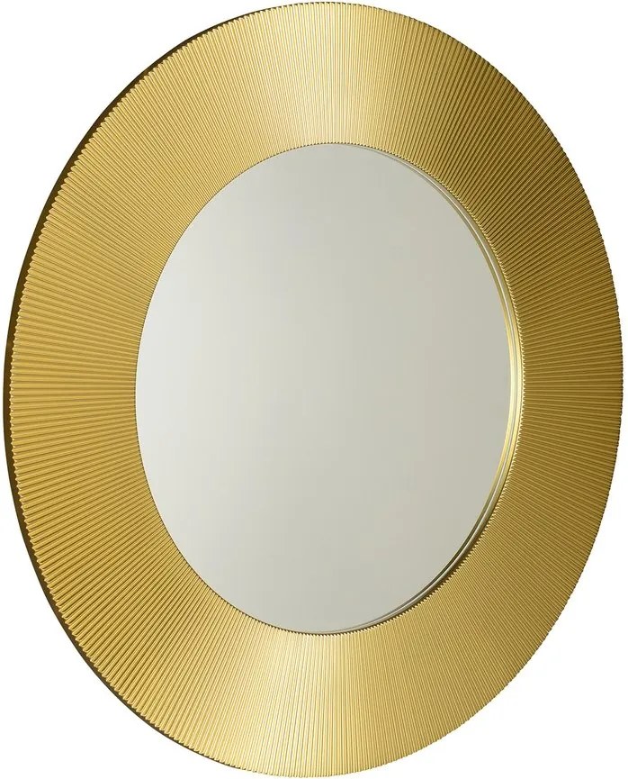 SAPHO - SUNBEAM kulaté zrcadlo v rámu, pr.90cm, zlatá SB900
