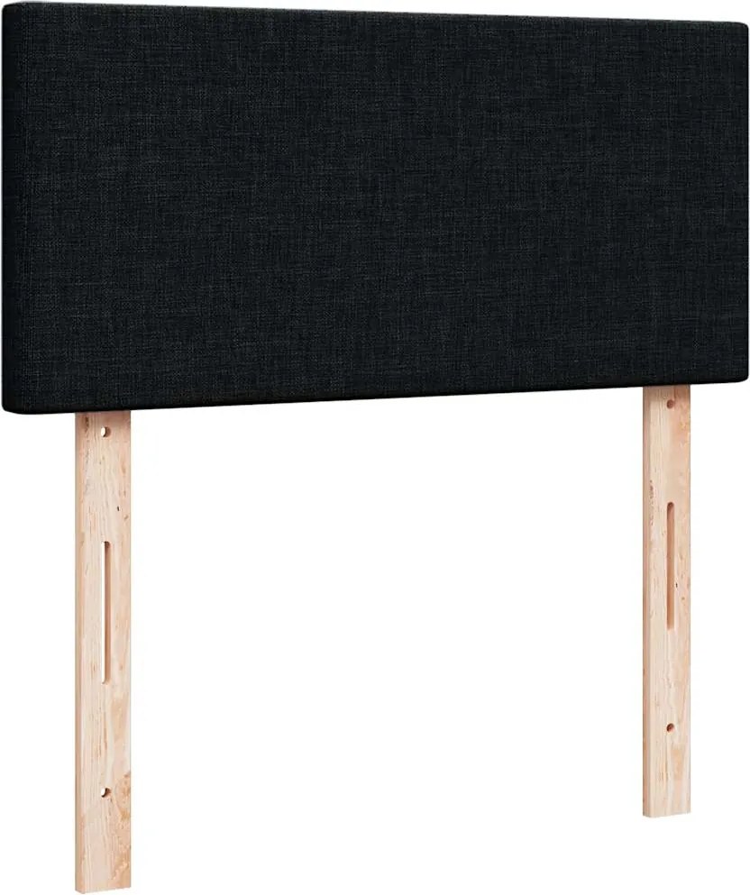 Box spring postel s matrací černá 80 x 200 cm textil 3287278