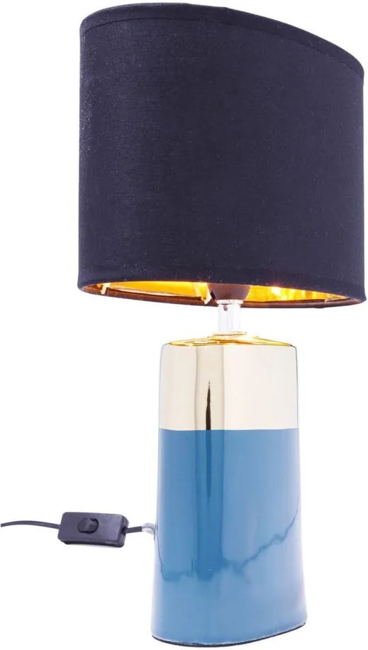 Modrá stolní lampa Kare Design Zelda, výška 32,5 cm