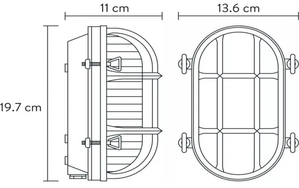 Lucide 11891/20/02 - Venkovní nástěnné svítidlo DUDLEY 1xE27/40W/230V IP65
