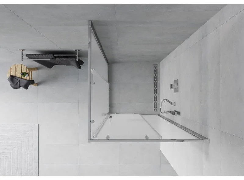 Mexen RIO - Čtvercový sprchový kout 90x90 cm, matná, 860-090-090-01-30