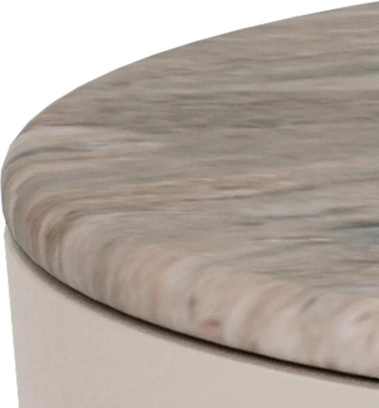 ACTONA Konferenční stolek CANGAS šedý ⌀45 cm
