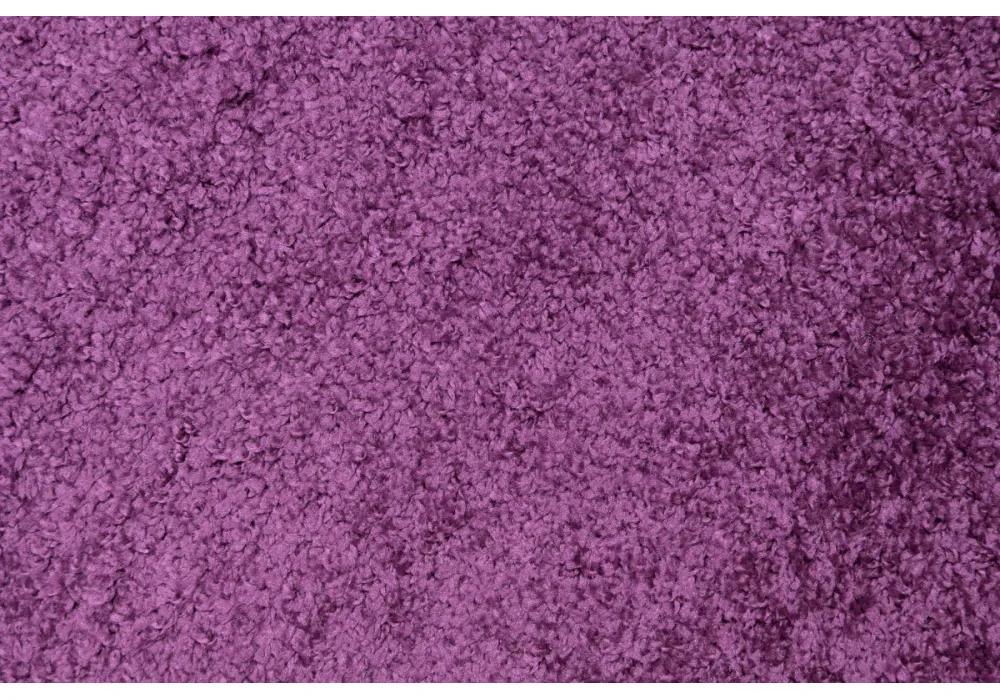 Kusový koberec shaggy Parba šeříkový atyp 80x200cm