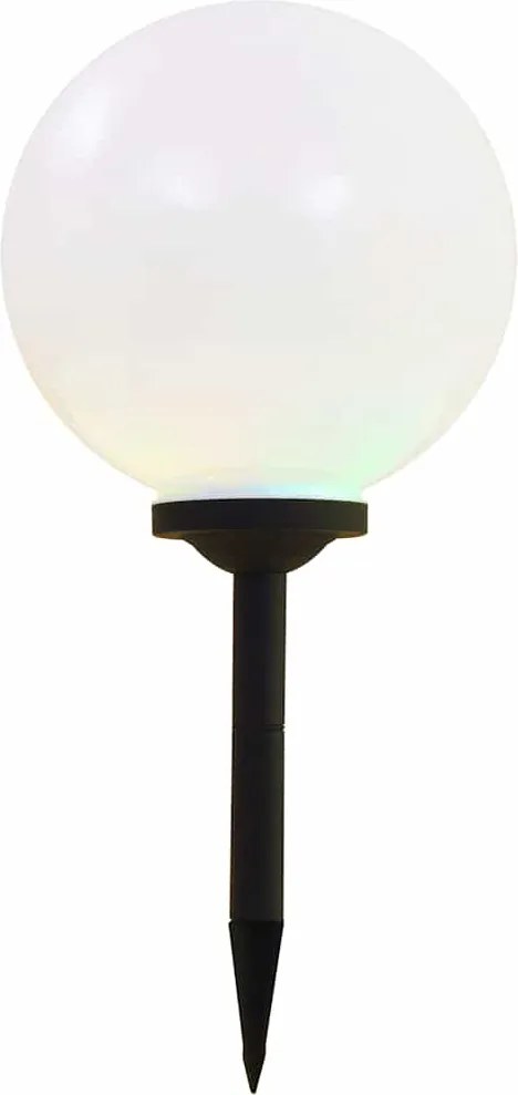 Zahradní solární lampy 4 ks LED kulovité 30 cm RGB 277127
