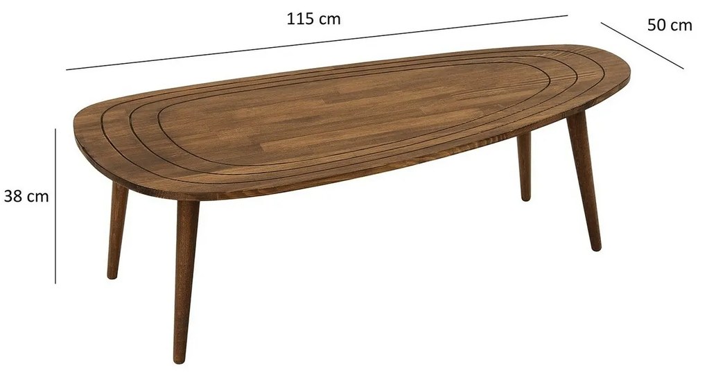 Konferenční stolek Sweet Walnut
