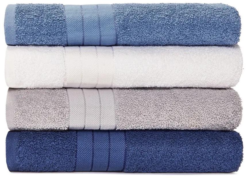 Sada 4 bavlněných ručníků Bonami Selection Capri, 50 x 100 cm