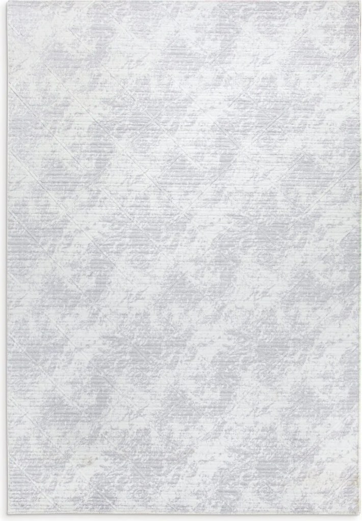 Koberec Print1, 150x220 cm, stříbrná
