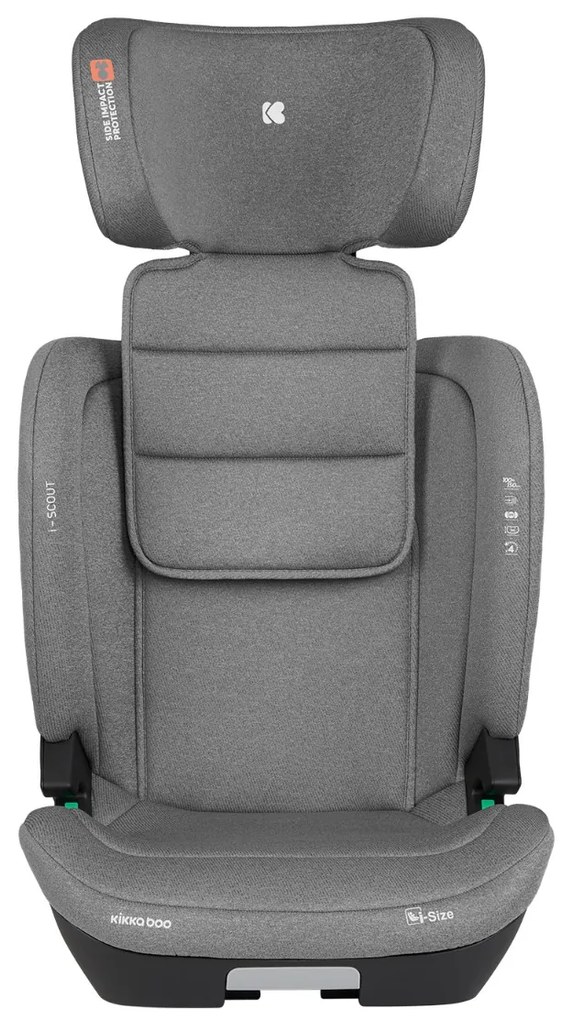 KikkaBoo Autosedačka 100-150 cm i-Scout i-Size Dark Grey