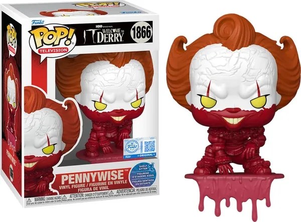 Funko POP! #1866 Movies: It: Welcome to Derry - Pennywise (Shelf Sitter) (Exclusive)